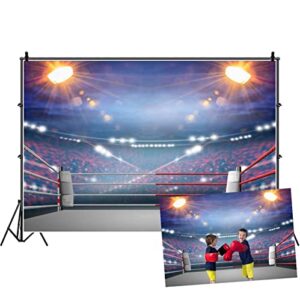 csfoto 6x4ft boxing arena backdrop boxing match stadium wrestling backdrop wwe backdround boxing ring decor backdrop adults birthday photo background