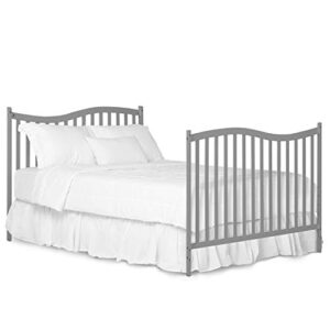 Dream On Me Chelsea 5-in-1 Convertible Crib, Steel Grey