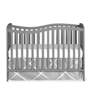 Dream On Me Chelsea 5-in-1 Convertible Crib, Steel Grey