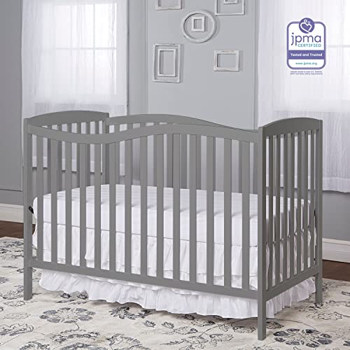 Dream On Me Chelsea 5-in-1 Convertible Crib, Steel Grey