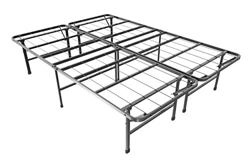 Coaster Home Furnishings Hetfield 16 Inch Foldable Metal Platform Bed Frame Mattress Foundation – Under-Bed Storage, Tools-Free Assembly, Box Spring Replacement – Full