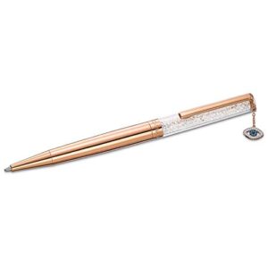 swarovski crystalline evil eye ballpoint pen rose gold one size