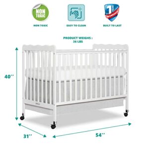 Dream On Me Carson Classic 3-in-1 Convertible Crib in White