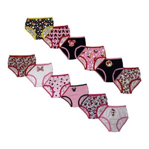 disney girls minnie mouse underwear multipacks briefs, minnie mouse, 2-3t us