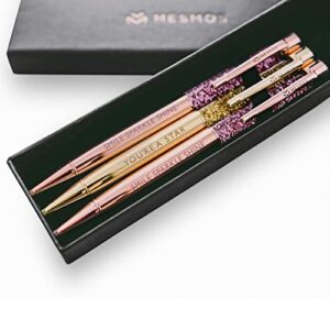 mesmos fancy pens for journaling, boss lady gifts for women, gifts for boss women, nice pens for women, teacher appreciation gifts, pretty cute pen set, inspirational motivational pens, luxury pens