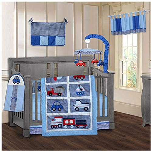 BabyFad Transport 9 Piece Baby Crib Bedding Set