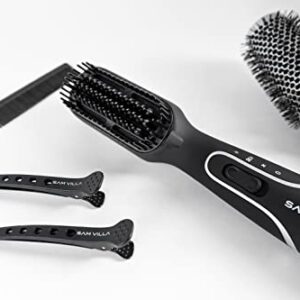 Sam Villa Pro Results 3-in-1 Blow Dryer Brush Straightener & Blowout Brush