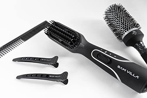 Sam Villa Pro Results 3-in-1 Blow Dryer Brush Straightener & Blowout Brush