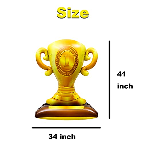 Gallasy Giant Standing Champion Trophy Aluminum Foil Balloon, First Prize Balloon 41 * 34 inch for Sport Basketball Football Graduation Party Supplies