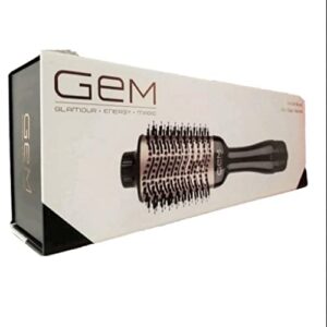 online brands gem hot air styling brush for dry style volume black/rose gold