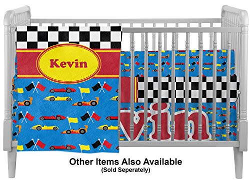 Racing Car Crib Fitted Sheet (Personalized)