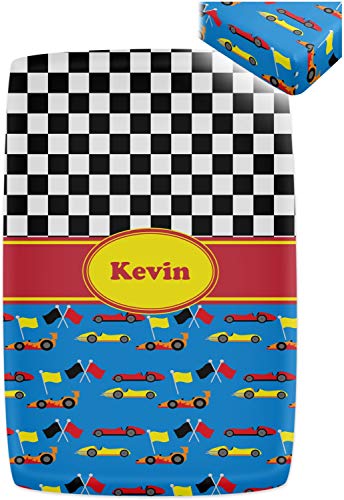 Racing Car Crib Fitted Sheet (Personalized)