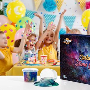 Joyjoz 24 Pieces Galaxy Slime, Party Favor for Kids Girls & Boys, Adults, Ages 6+ Non Sticky, Stress & Anxiety Relief, Wet, Super Soft Sludge Toy