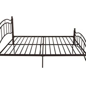 Voohek Metal King Size Bed Frame with Headboard and Footboard,Storage Space Under The Frame,No Box Spring Needed,Noise Free,Black