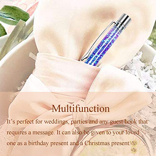 4 Pcs Colorful Metal Ballpoint Pen, Huhoo Unique Metal Bling Dynamic Liquid Sand Pen with Black Ink Office Supplie Gifts Pens for Christmas Engagement Wedding Birthday Mother Day