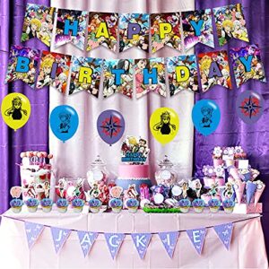 Seven Deadly Sins Birthday Party Decorations,Anime Manga Themed Party Supplies set for Boys Girls with Happy Birthday Banner,Cake Topper,Cupcake Toppers,Balloons,Stickers