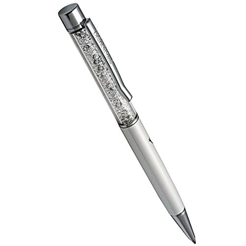 Swarovski Crystal Set Of 2 Limited Edition Stainless Steel Ballpoint Pens