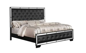 aokarry bed frames queen size, queen size upholstered bed made with wood in black color