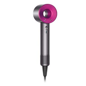 dyson supersonic hair dryer, iron/fuchsia (renewed)