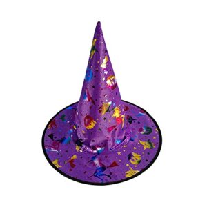 classic hat halloween bronzing ball party dress hat women's magic hat up makeup supplies baseball caps title boxing hats purple