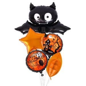 halloween decorations indoor halloween halloween balloons party decoration supplies - 5pcs halloween mylar foil pumpkins balloons for halloween party decorations supplies boxing day