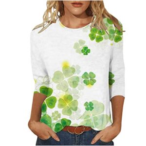 yafinmo st patricks day sweatshirt irish gifts for women under 10 dollars st patricks day shirt women cold shoulder tops for women st patricks day party supplies shirt