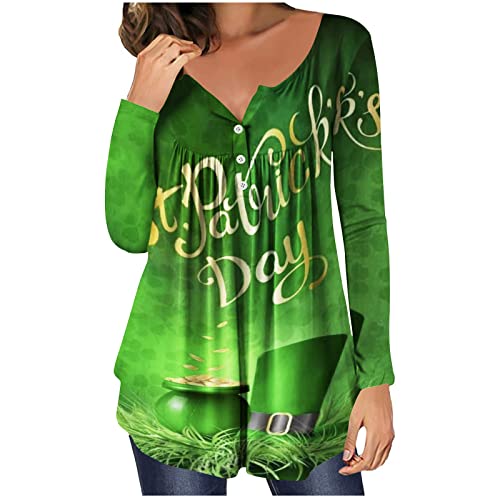 YAFINMO St Patricks Day Leggings for Women Deal of The Day St Patricks Day Leggings for Women Womens Long Sleeve Tops St Patricks Day Party Supplies Shirt