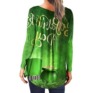 YAFINMO St Patricks Day Leggings for Women Deal of The Day St Patricks Day Leggings for Women Womens Long Sleeve Tops St Patricks Day Party Supplies Shirt