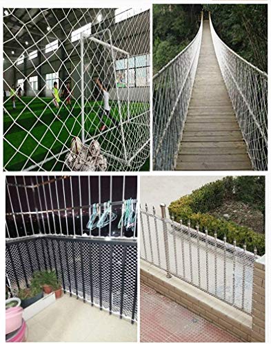 Ynet Child Safety Net, Balcony Anti-Fall Net, Child Climbing Net, Outdoor Stairs Fence Net, White Nylon Rope Decorative Net, Cargo Net, Construction Net, Car Net, 1x5m (Size : 102m(33x5ft))