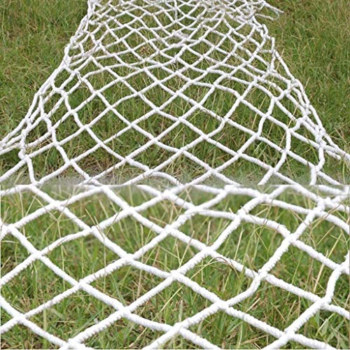 Ynet Child Safety Net, Balcony Anti-Fall Net, Child Climbing Net, Outdoor Stairs Fence Net, White Nylon Rope Decorative Net, Cargo Net, Construction Net, Car Net, 1x5m (Size : 102m(33x5ft))