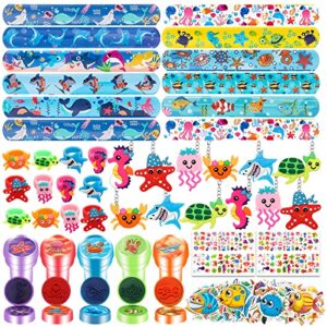 88pcs under the sea party favors for kids, ocean sea animals themed party supplies for boys girls, cute sea animal party favors for birthday party supplies school rewards prize for kids