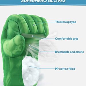 neexan Superhero Birthday Party Supplies pair of Soft The Superhero Toys For Kids Good For Halloween,Christmas,Cosplay (1 Pair Light Green)