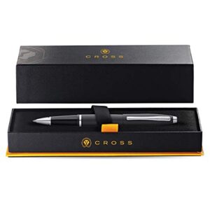 Cross Calais Refillable Gel Ink Rollerball Pen, Medium Rollerball, Includes Premium Gift Box - Matte Black