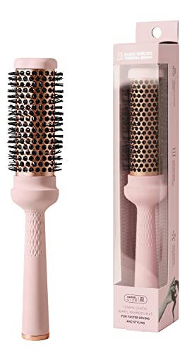 F3 Systems Magic Curling Thermal Brush(1.3 Inch), Cut Drying Time,Self-Standing Round Brush, Great Blowout, Ceramic Coated Barrel, Quick Styling Brush,Blowout Volume,Ionic Thermal Barrel, Wave Styler