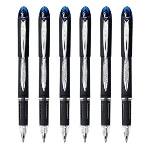 uni-ball jetstream rollerball pen, 1.0mm, bold point, 6-count (blue, bold)