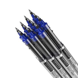 ARTEZA Rollerball Pens, Pack of 20, 0.7mm Blue Liquid Ink Pens for Bullet Journaling Fine Point Rollerball, Office Supplies for Writing, Taking Notes & Sketching