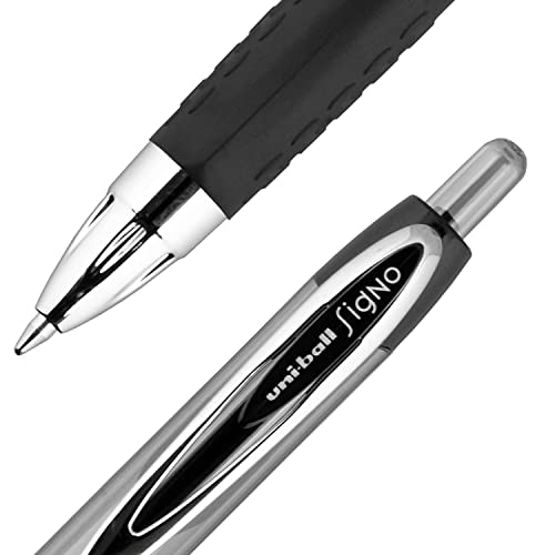 Uniball 207 Signo Gel Pen, 4 Black Medium 0.7mm Retractable Pens, Gel Pens, Fine Point, Smooth Writing Pens, Office Supplies by Uni-ball like Colored Pens, Ink Pens, Ballpoint Pens, Bulk Pens