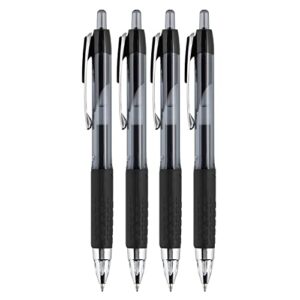 Uniball 207 Signo Gel Pen, 4 Black Medium 0.7mm Retractable Pens, Gel Pens, Fine Point, Smooth Writing Pens, Office Supplies by Uni-ball like Colored Pens, Ink Pens, Ballpoint Pens, Bulk Pens