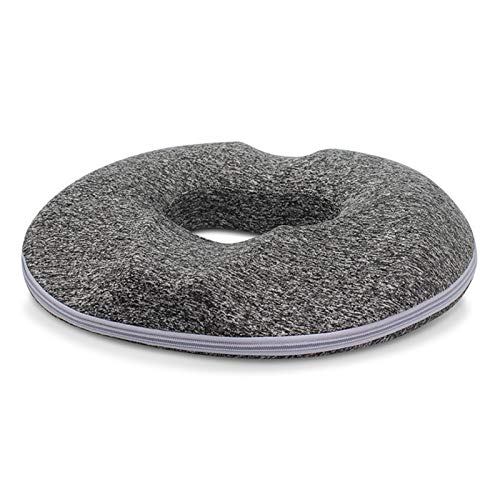 Ergonomic Doughnut Gel Breathable Cushion Pillow for Coccyx Hemorrhoid Tailbone Pain Relief, Thick Prostatitis Bed Sores Sciatica Treatment, Pregnancy Beauty Butt Seat Pad for Office Chair