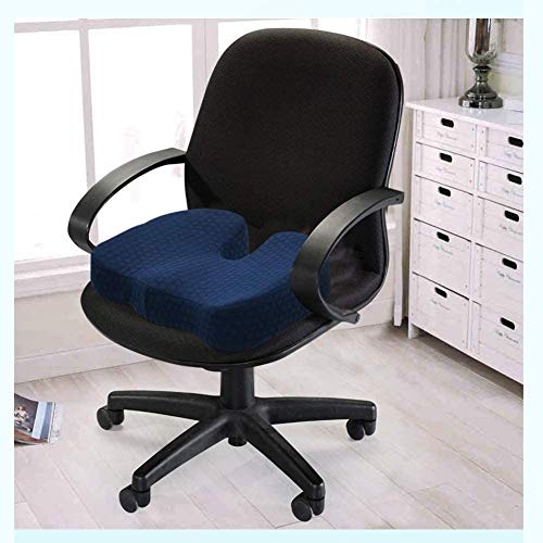 Odekai Comfort Seat Cushion Pillow for Office Chair - Butt, Tailbone, Back, Coccyx, Sciatica Memory Foam Cushions - Tailbone Cushion for Office Chair Car Seat