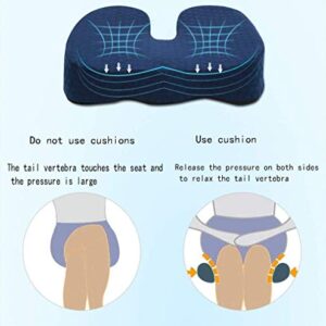 Odekai Comfort Seat Cushion Pillow for Office Chair - Butt, Tailbone, Back, Coccyx, Sciatica Memory Foam Cushions - Tailbone Cushion for Office Chair Car Seat