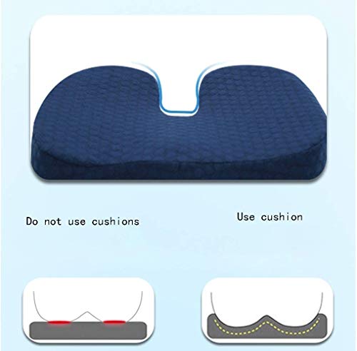 Odekai Comfort Seat Cushion Pillow for Office Chair - Butt, Tailbone, Back, Coccyx, Sciatica Memory Foam Cushions - Tailbone Cushion for Office Chair Car Seat