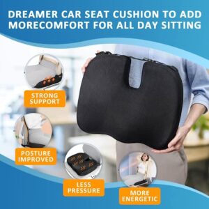 Comfort Cushion for Office Chairs, Memory Foam Comfort seat for All-Day Sitting, Ergonomic Pain Relieve Tailbone pad Pillow Support for Car seat