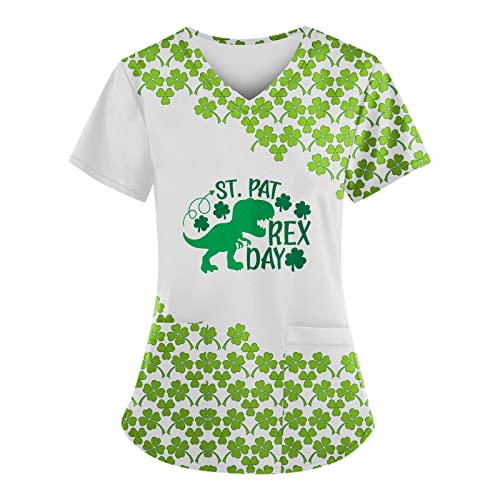 Women Print Outfits Tops 2023 Valentine's Day St. Patrick's Day Easter Day Gold Long Sleeve Shirt Women St Patricks Day Wall Sign Cowl Neck Long Sleeve Shirt Women St Party Supplies