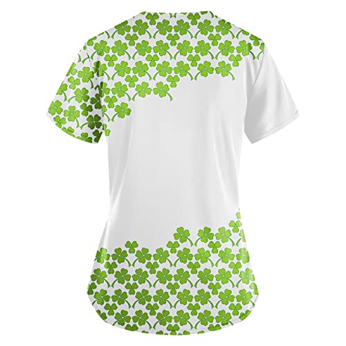 Women Print Outfits Tops 2023 Valentine's Day St. Patrick's Day Easter Day Gold Long Sleeve Shirt Women St Patricks Day Wall Sign Cowl Neck Long Sleeve Shirt Women St Party Supplies