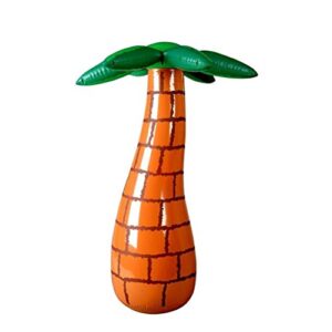 amosfun inflatable coconut tree beach backdrop decoration hawaiian luau summer party favors