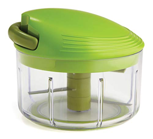 Kuhn Rikon Pull Chop Chopper/Manual Food Processor with Cord Mechanism, Green, 2-Cup