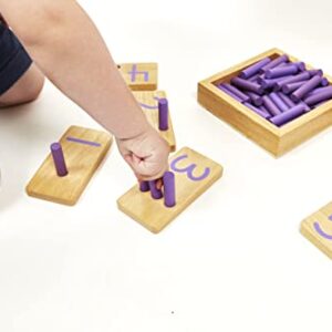 Counting Peg Board | Montessori Math and Numbers for Kids | Wooden Math Manipulatives Materials