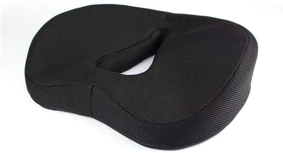 EYEARN Seat Cushion for Office Chair, Memory Foam Coccyx Cushion Relieve Tailbone, Lower Back, Hip, Sciatica Pain, Ergonomic Seat Pad for Car, Wheelchair, Desk Chair and Sitting on Floor,Durable and n