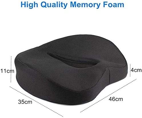 EYEARN Seat Cushion for Office Chair, Memory Foam Coccyx Cushion Relieve Tailbone, Lower Back, Hip, Sciatica Pain, Ergonomic Seat Pad for Car, Wheelchair, Desk Chair and Sitting on Floor,Durable and n